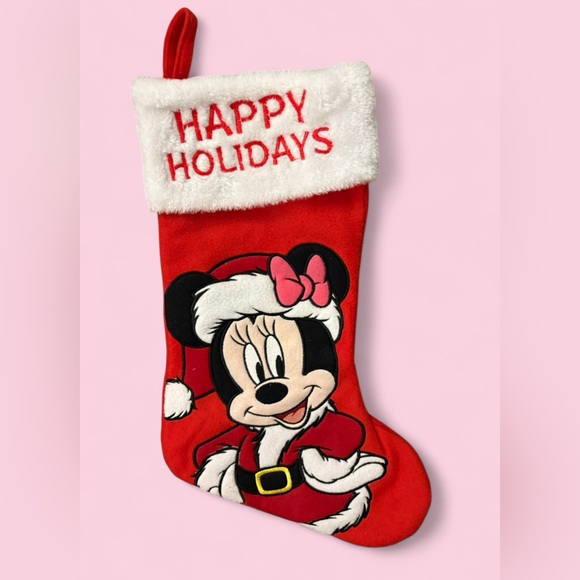 Disney | Holiday | Disney Minnie Mouse Christmas Stocking Happy ...
